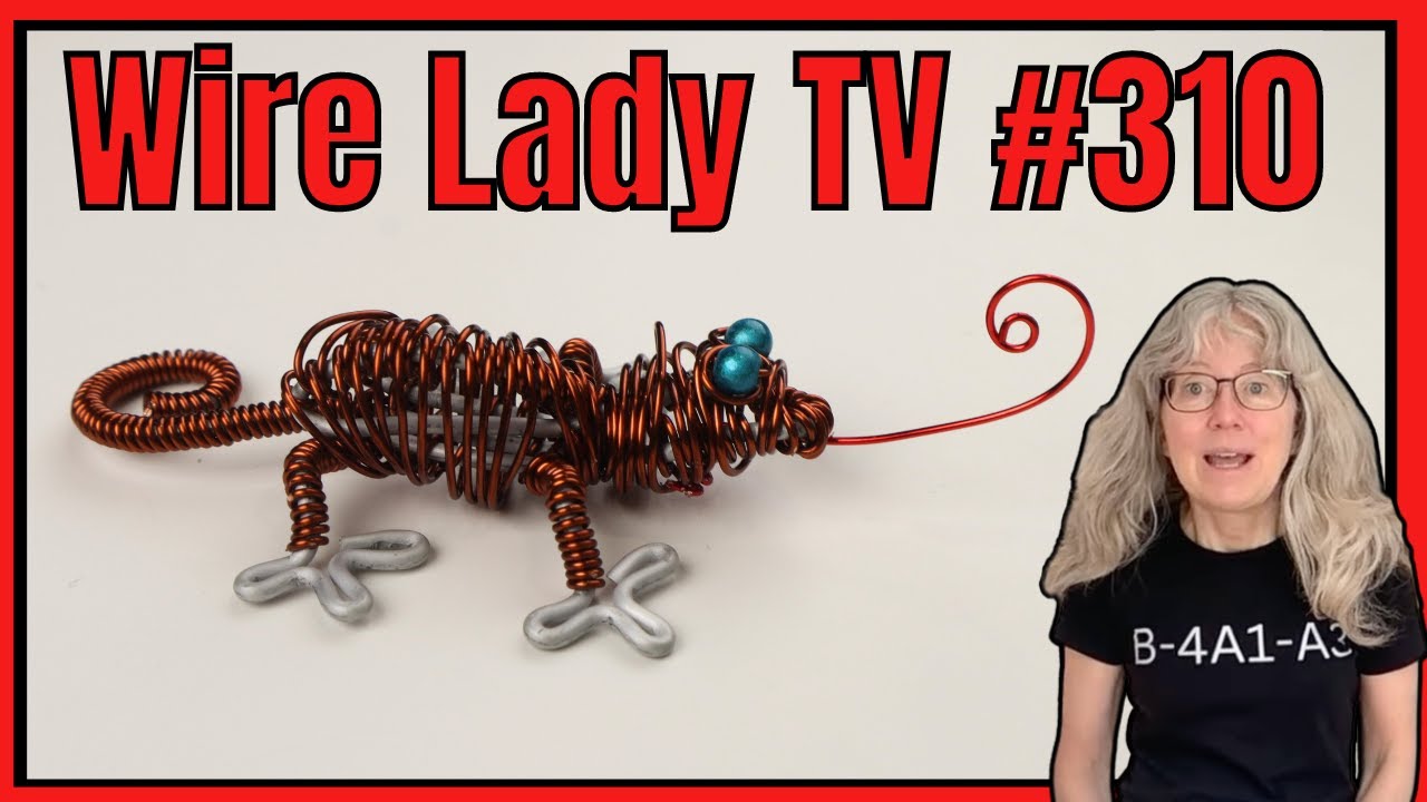 Making Wire Art Geckos // Wire Lady TV Ep 310 Livestream Replay - YouTube