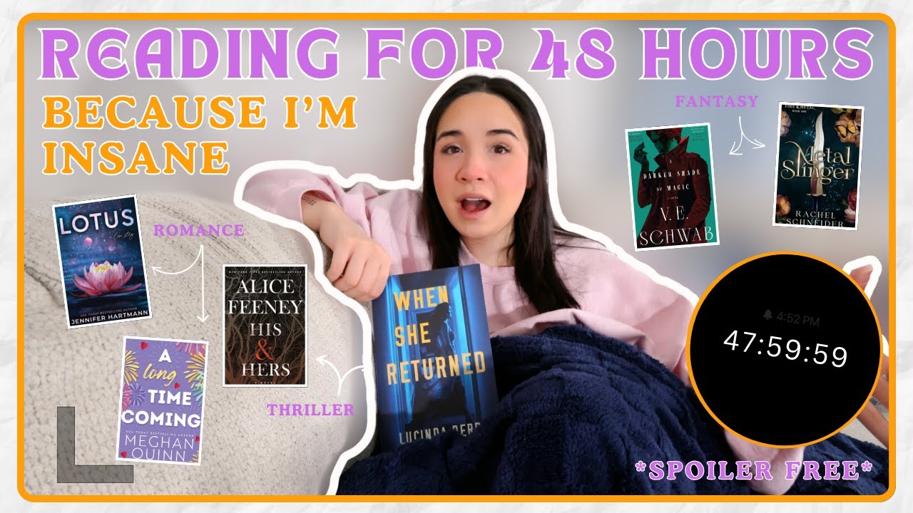 HOW MANY BOOKS CAN I READ IN 48 HOURS? ⏰ | THRILLER, ROMANCE, FANTASY ...