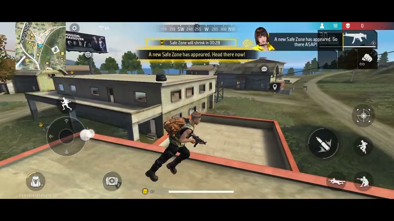 first time free fire game play ! free fire - YouTube