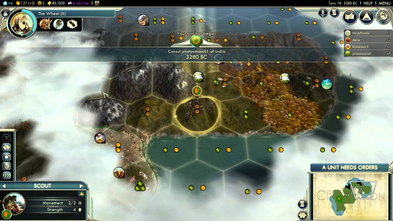 Let's Play Civilization 5 Multiplayer Gandhi Part 1 Commentary - YouTube