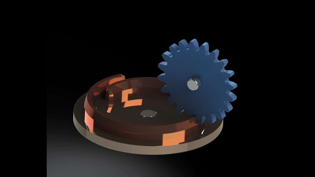 Spiral One Tooth Gear Mechanism - YouTube