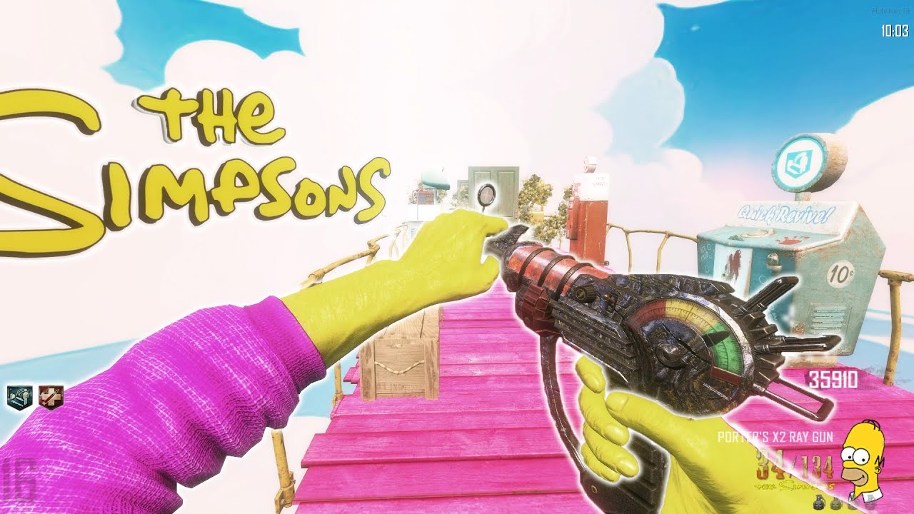 The Simpsons - Black Ops 2 Zombies Custom Map! - YouTube