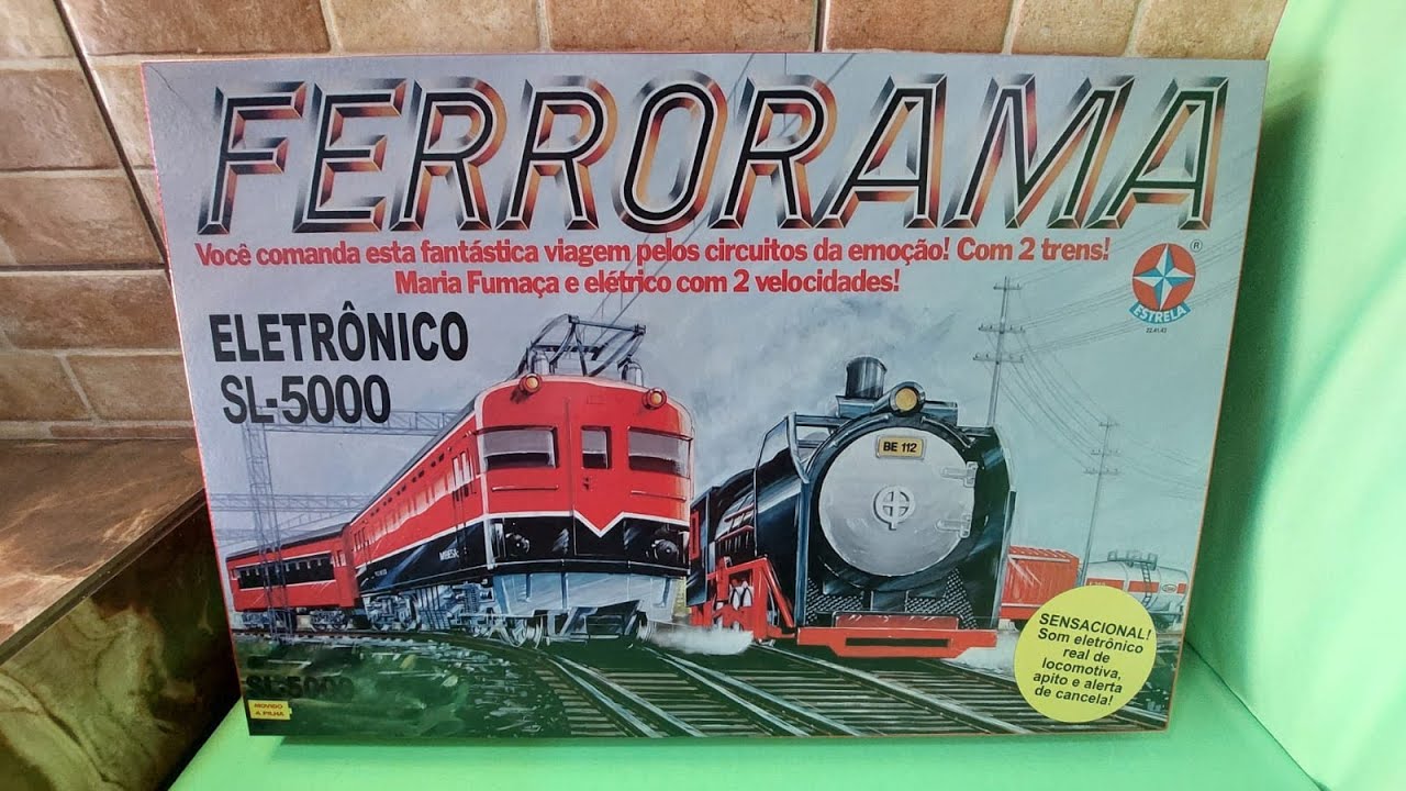 Caixa Produzida do Ferrorama SL-5000 Eletrônico Estrela Anos 90 + Show ...