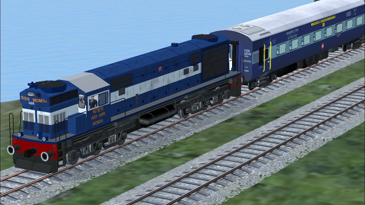 Wdm3a superfast express change track at the last moment | Train ...