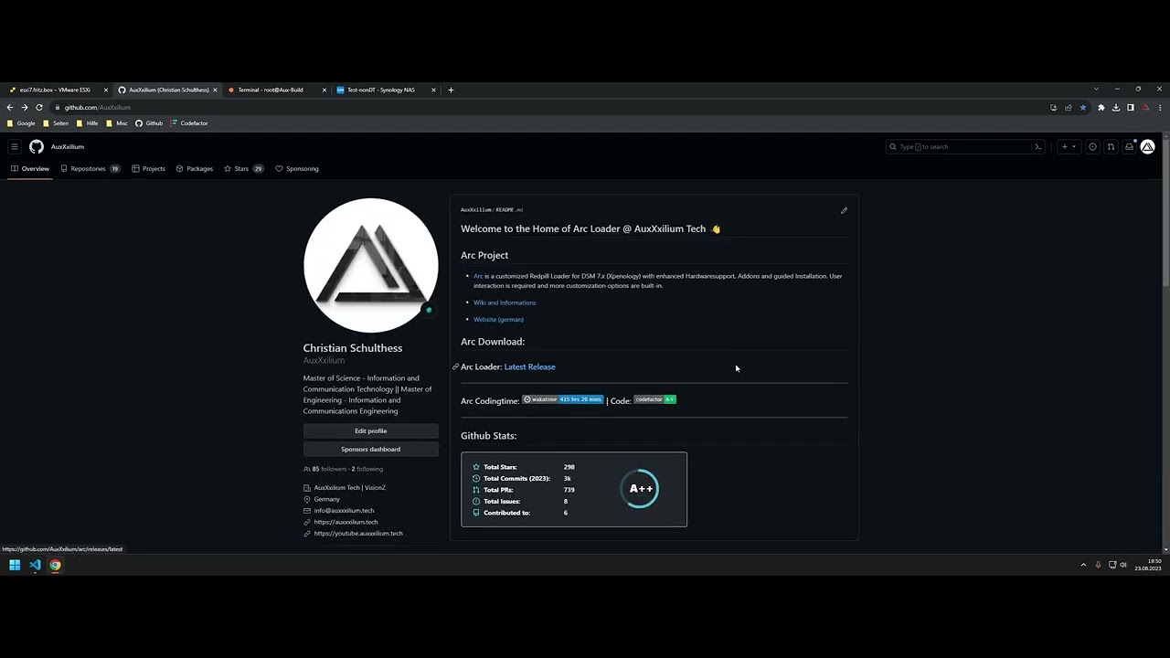 Arc Loader - VM erstellen (ESXi) und DSM Boot erstellen - VMware ...