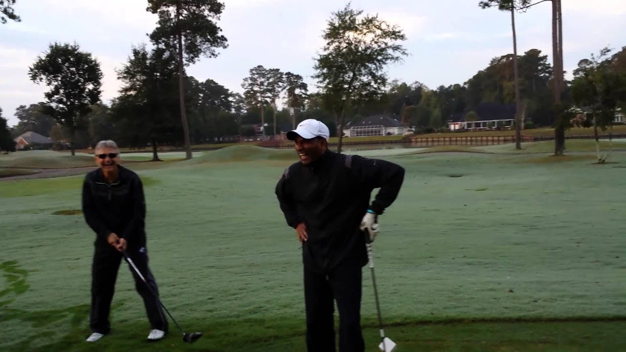 Funniest Ever Golf tee off shot - YouTube