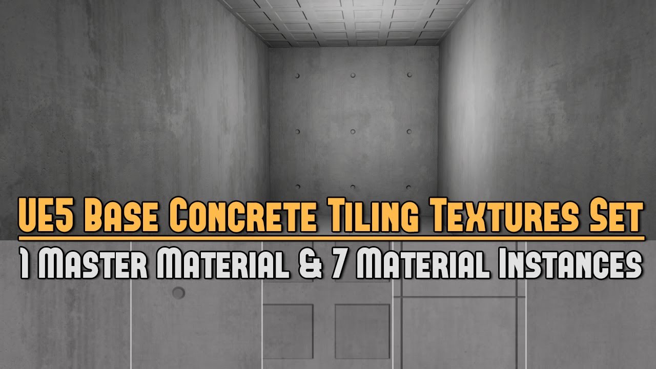 UE5 Material Breakdown: Base Concrete Tiling Texture Set (7 Material ...