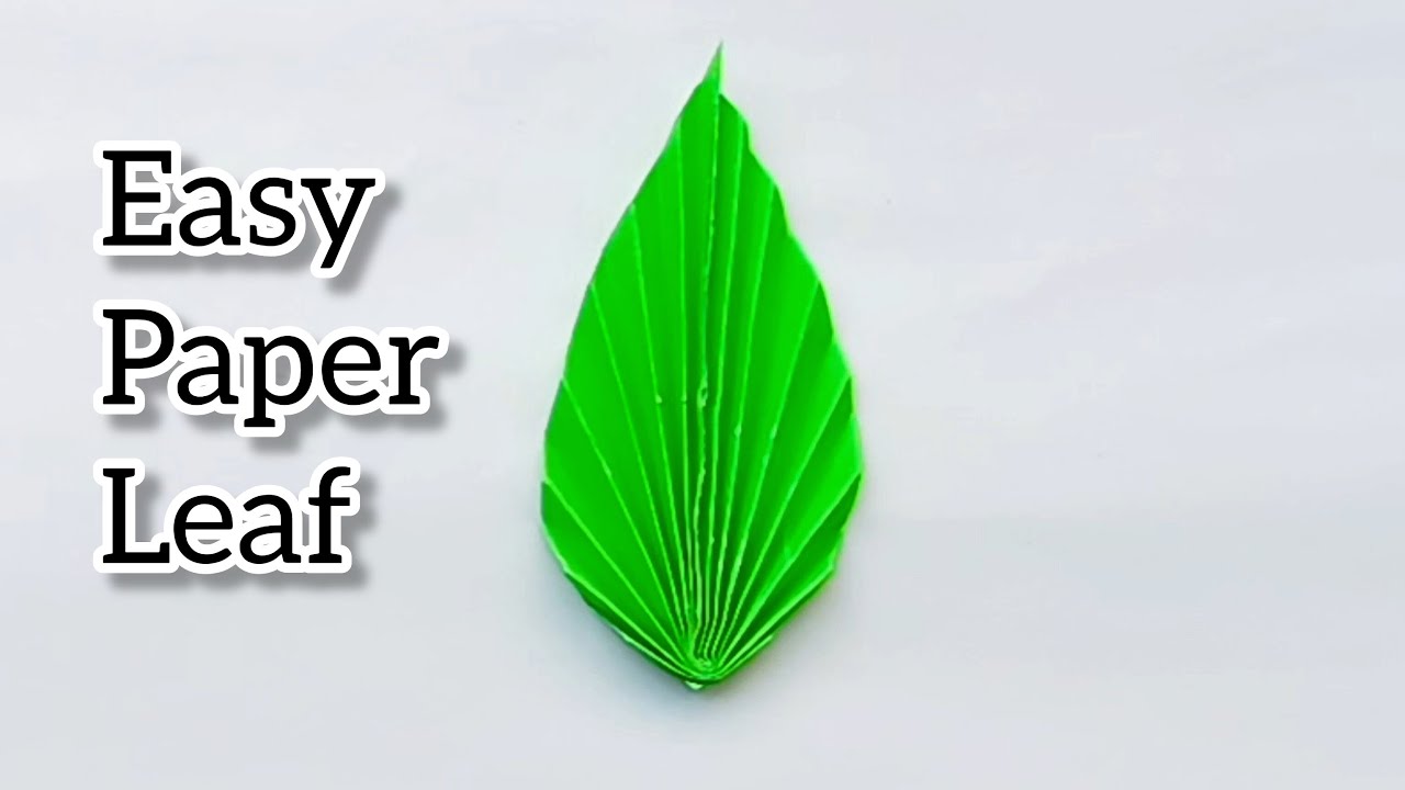 How to make leaf out of paper | Origami leaf #paperleaftutorial # ...