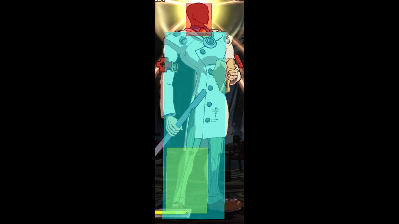 Guilty Gear Xrd Faust Taunt hitbox - YouTube