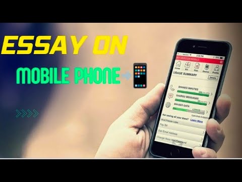 Write an Essay On Mobile Phone in English I Mobile Phone Essay I ...