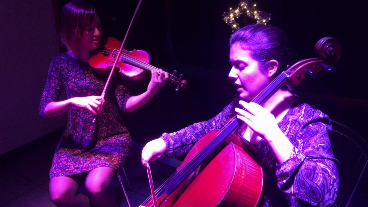 SILENT NIGHT - violin, cello and voices - YouTube