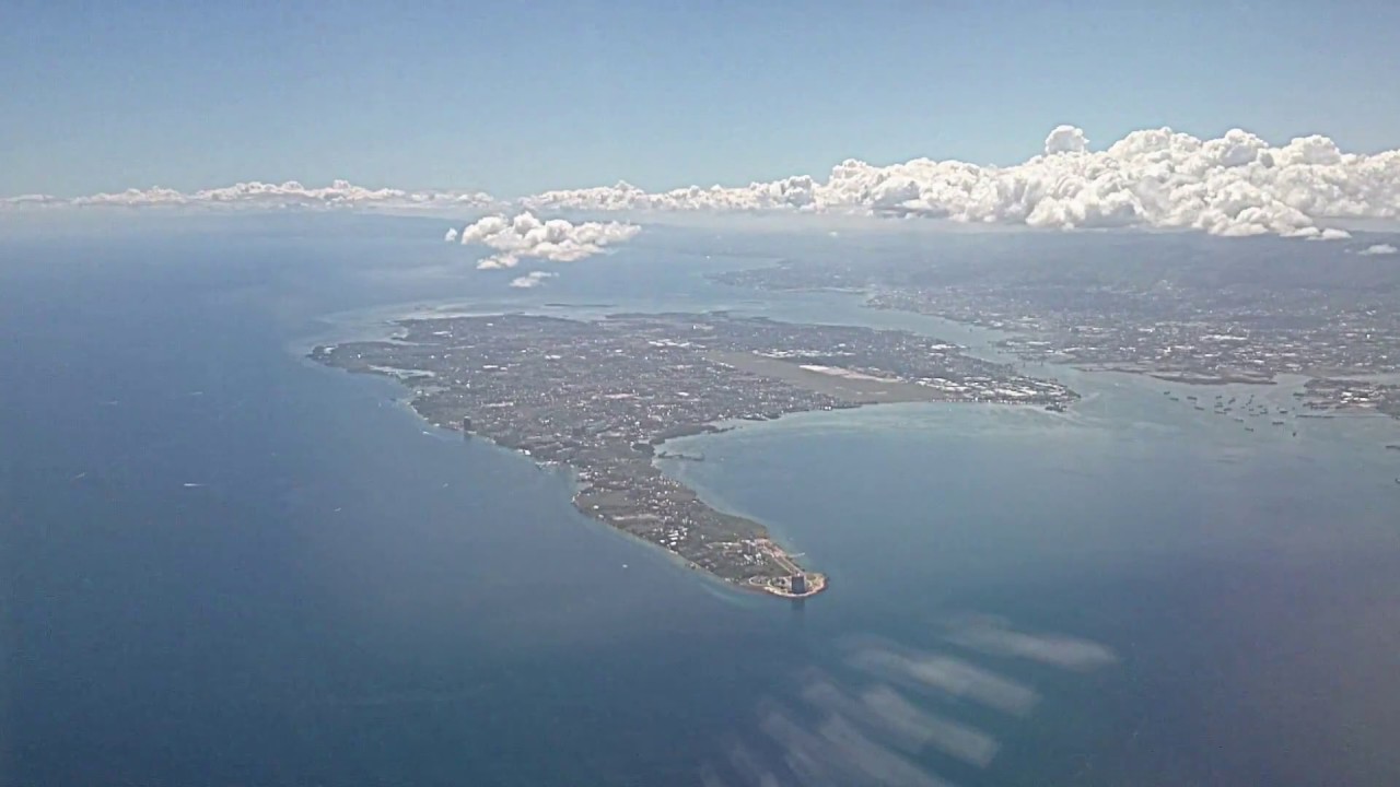 Full aerial view of Mactan Island and Santa Rosa Island, Cebu ...