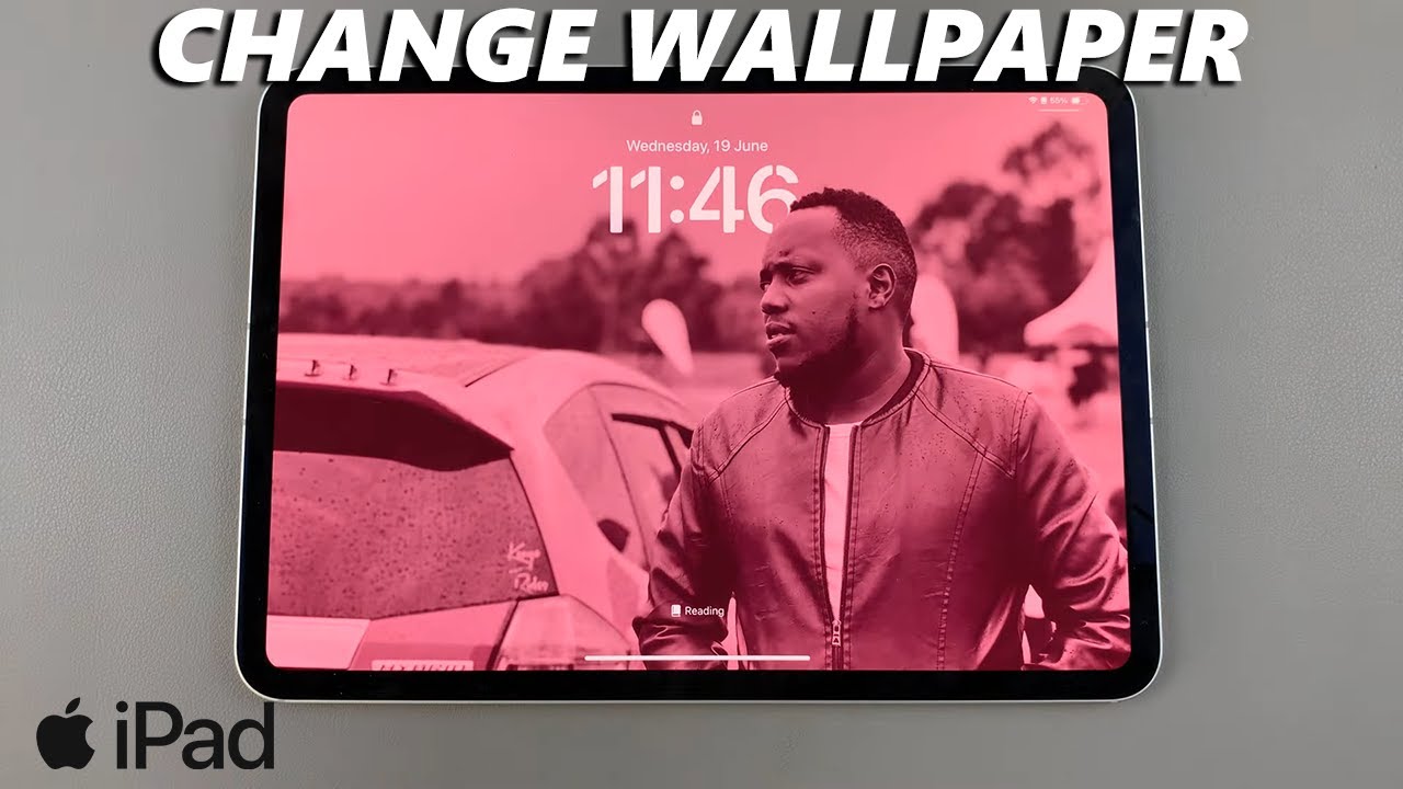 How To Change Lock Screen Wallpaper On iPad - YouTube