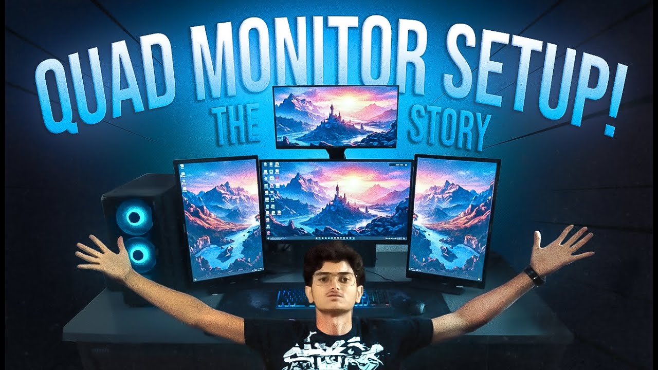 Is a Quad Monitor Setup Actually Worth It? - YouTube
