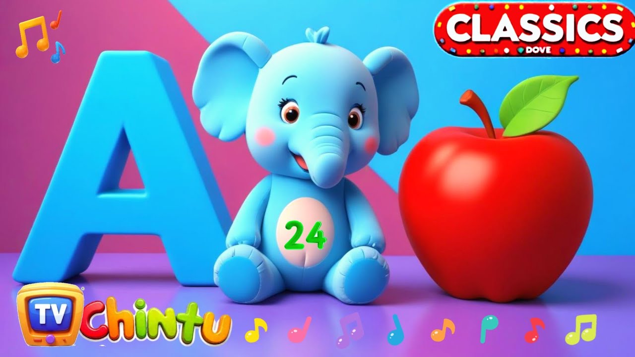 A for Apple, B for Ball | ABC Phonics Song for Kids | Chintu TV 24। #chintutv24। abc songs - YouTube