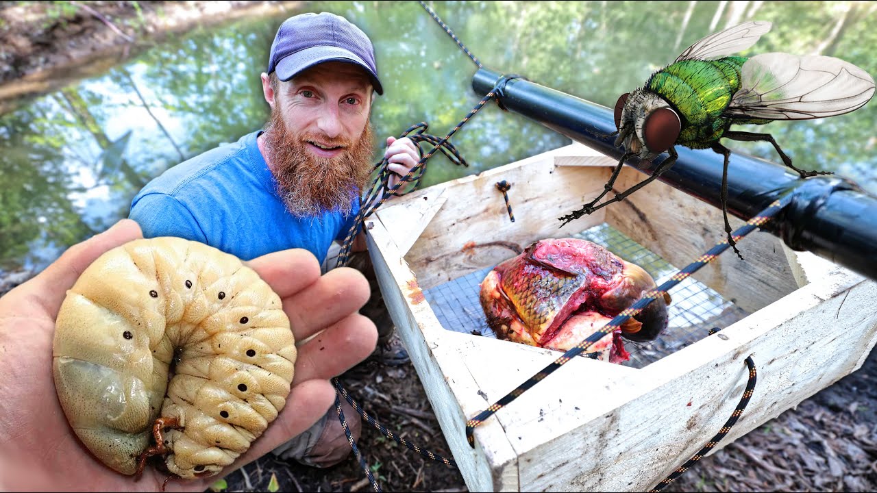 Building the ULTIMATE MAGGOT FEEDER for My Back Yard Fish Pond! - YouTube