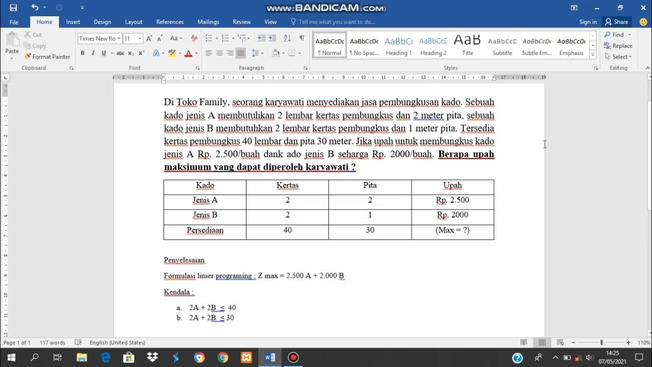 Linier Programming menggunakan software POM QM - YouTube