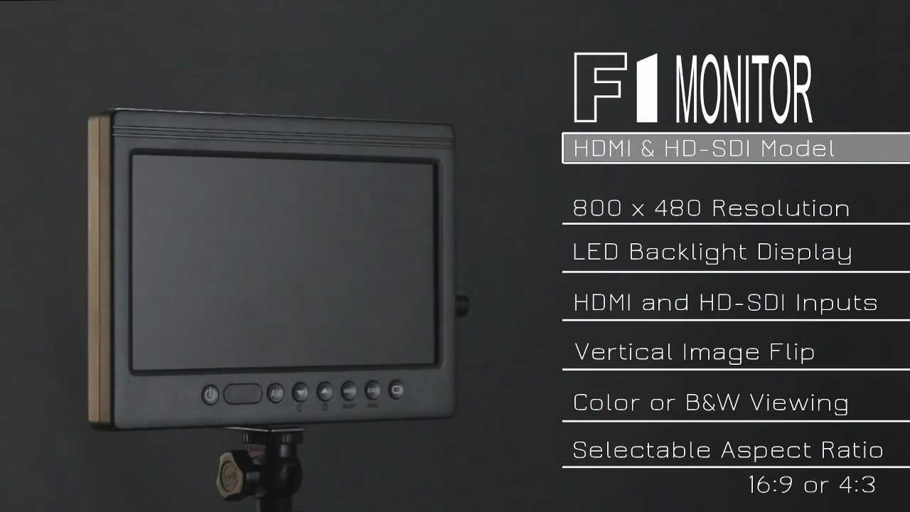 F&V F1 7" LCD Monitor - Overview - YouTube