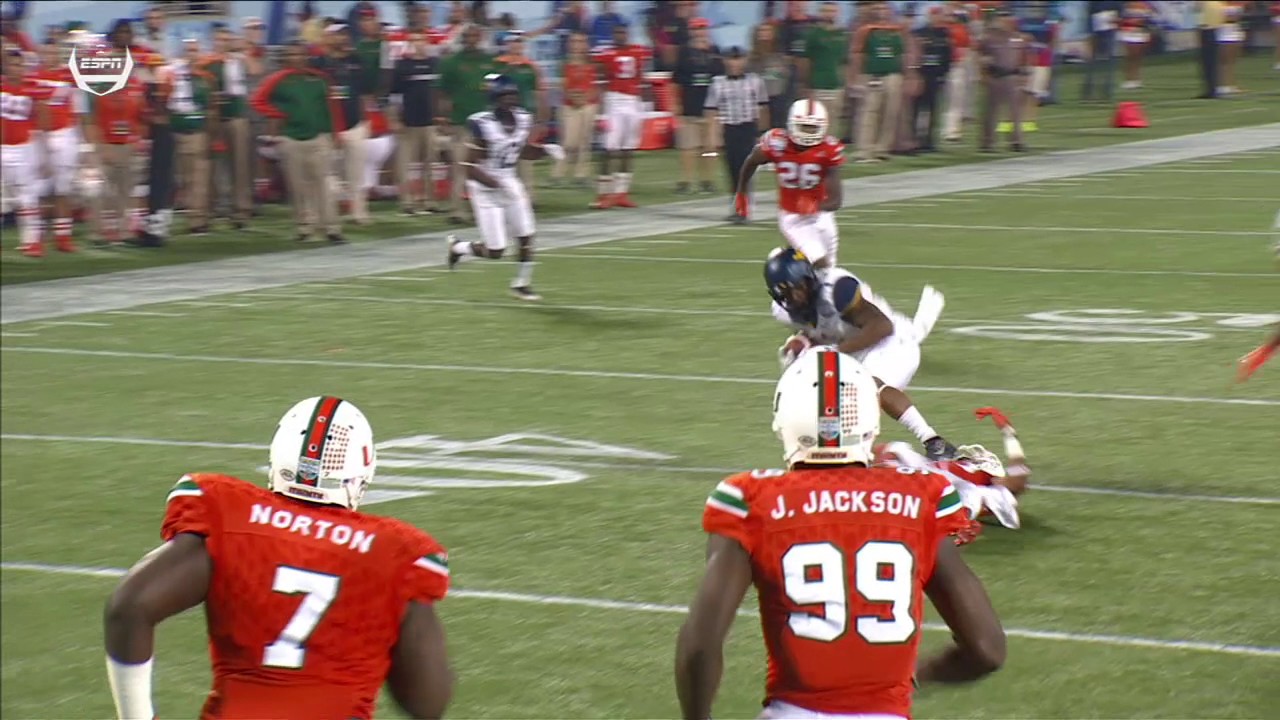 Miami's Pinckney ejected for targeting in win - YouTube