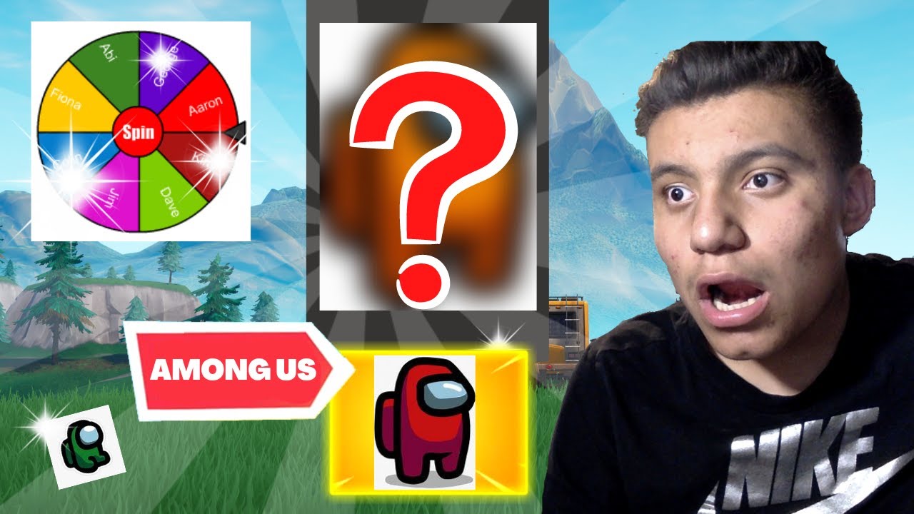fortnite *Among us back bling* Challenge - YouTube