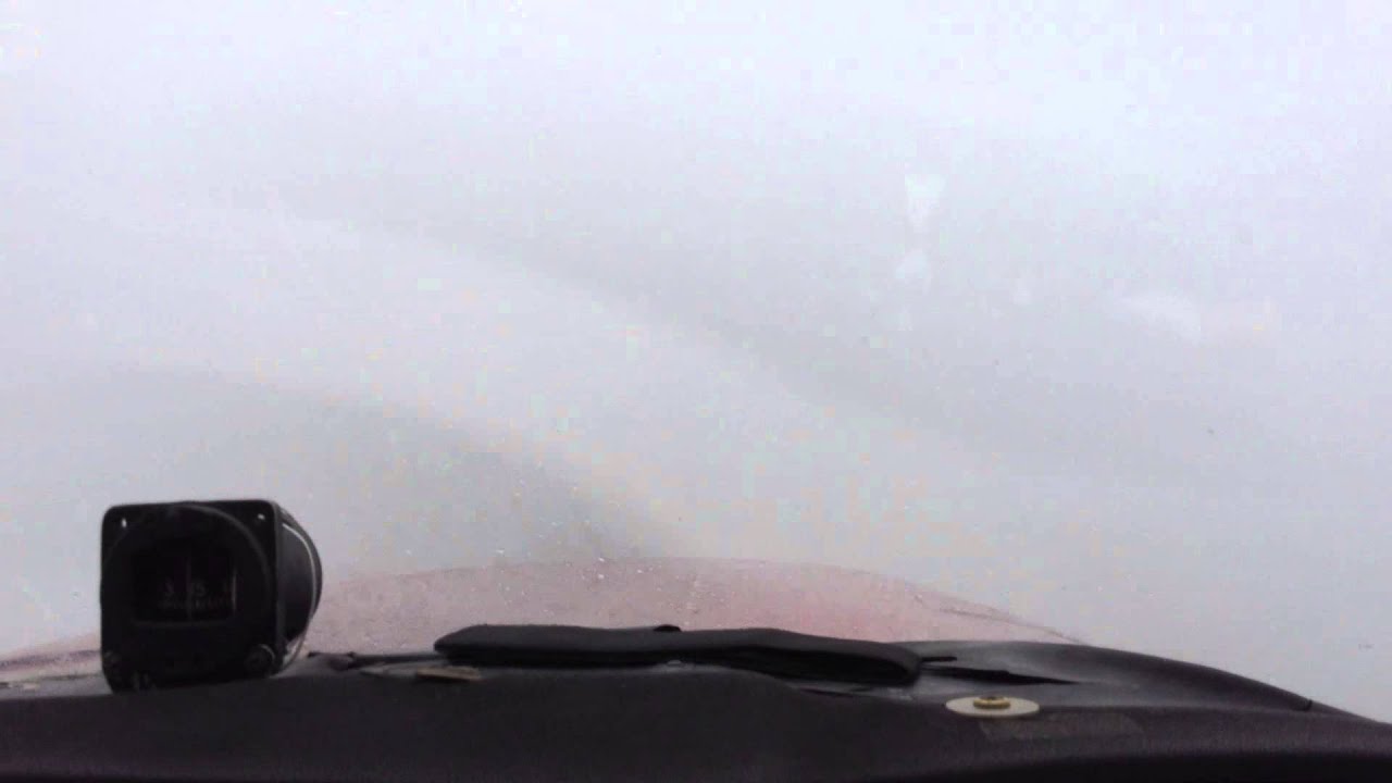 500' IFR Approach with Rain and Turbulance - YouTube