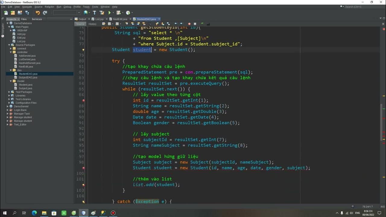Java Web Servlet Phần 5 Update Và Delete Dữ Liệu Trong Database Youtube