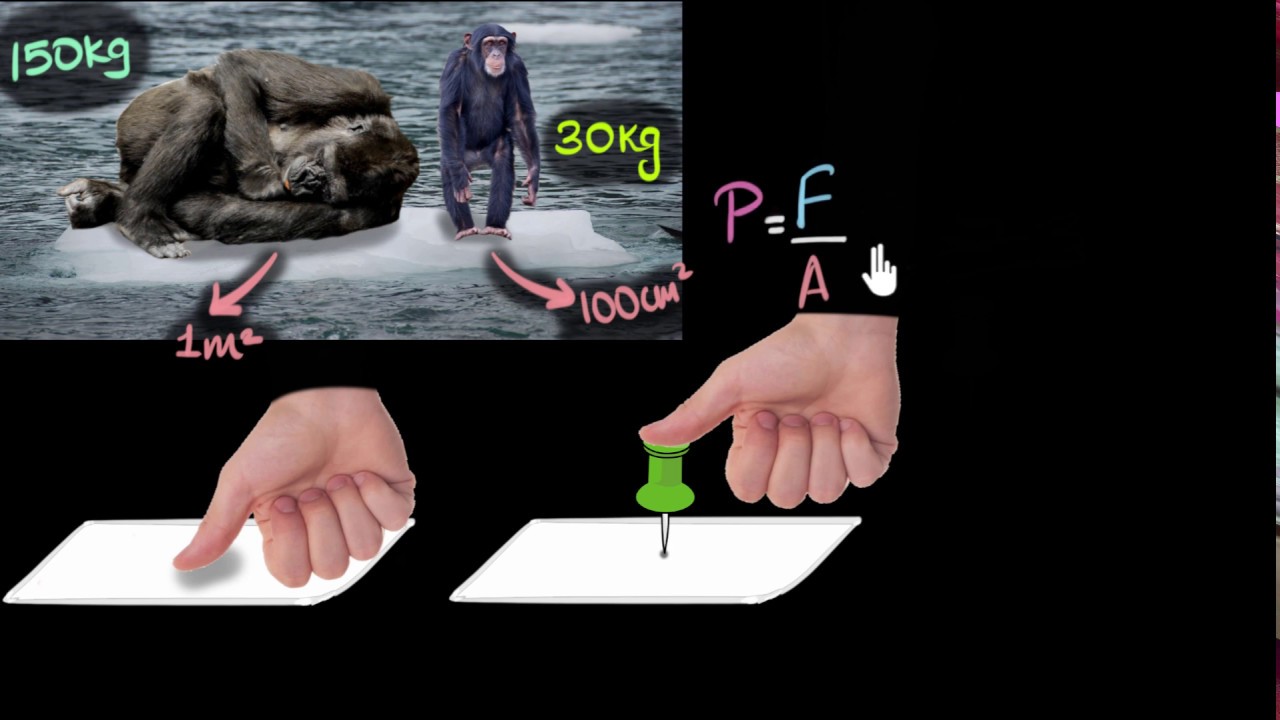 Calculating pressure due to weight | Gravity | Physics | Khan Academy ...