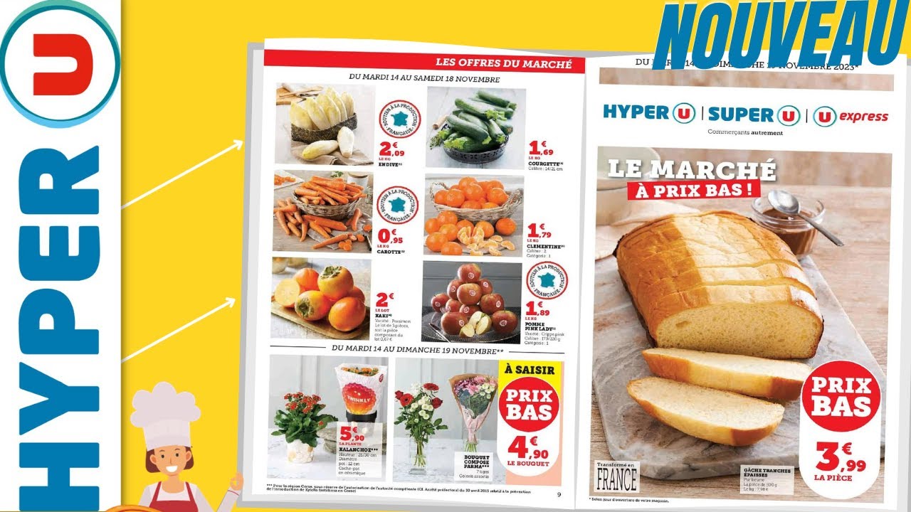 catalogue HYPER U du 14 au 19 novembre 2023 💛 Arrivage - FRANCE - YouTube
