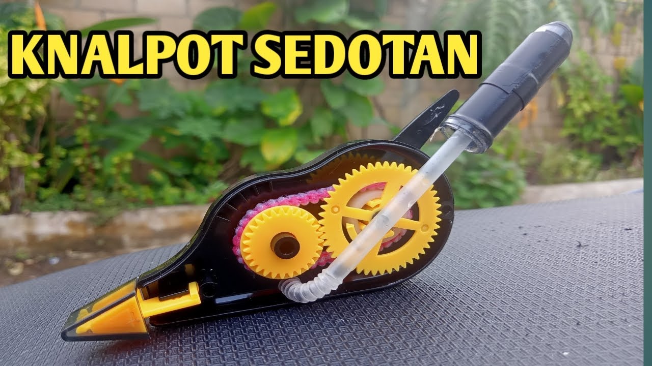 Cara Membuat Knalpot TIPE X TRONDOL RACING dari sedotan - YouTube