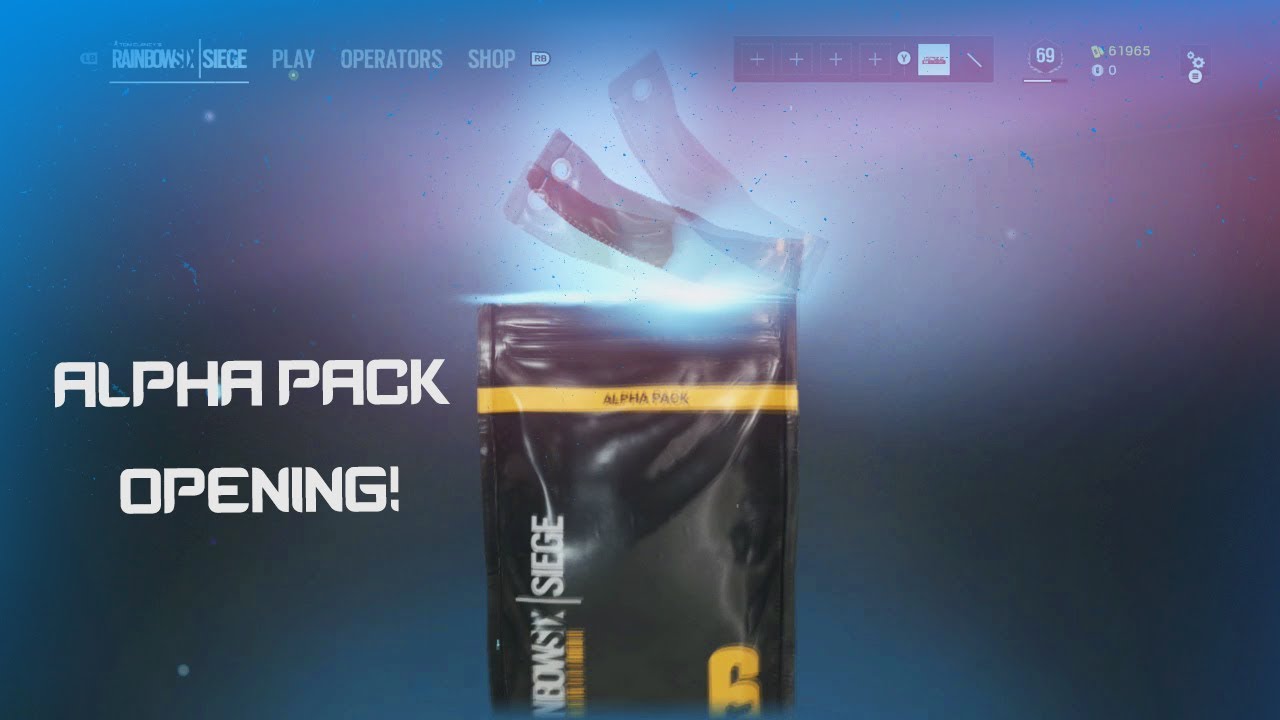 ALPHA PACK OPENING ! (Rainbow Six Siege) - YouTube