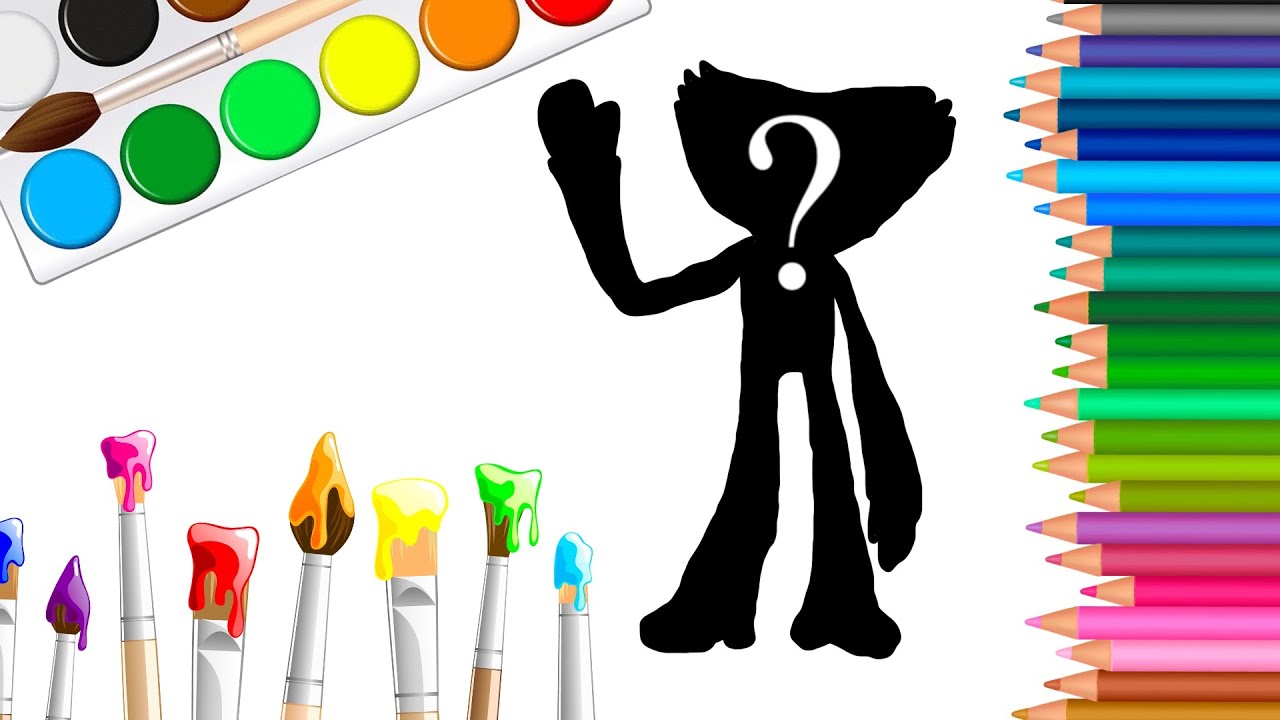 Drawing Kissy Missy from Poppy Playtime | RELAX painting for kids ...