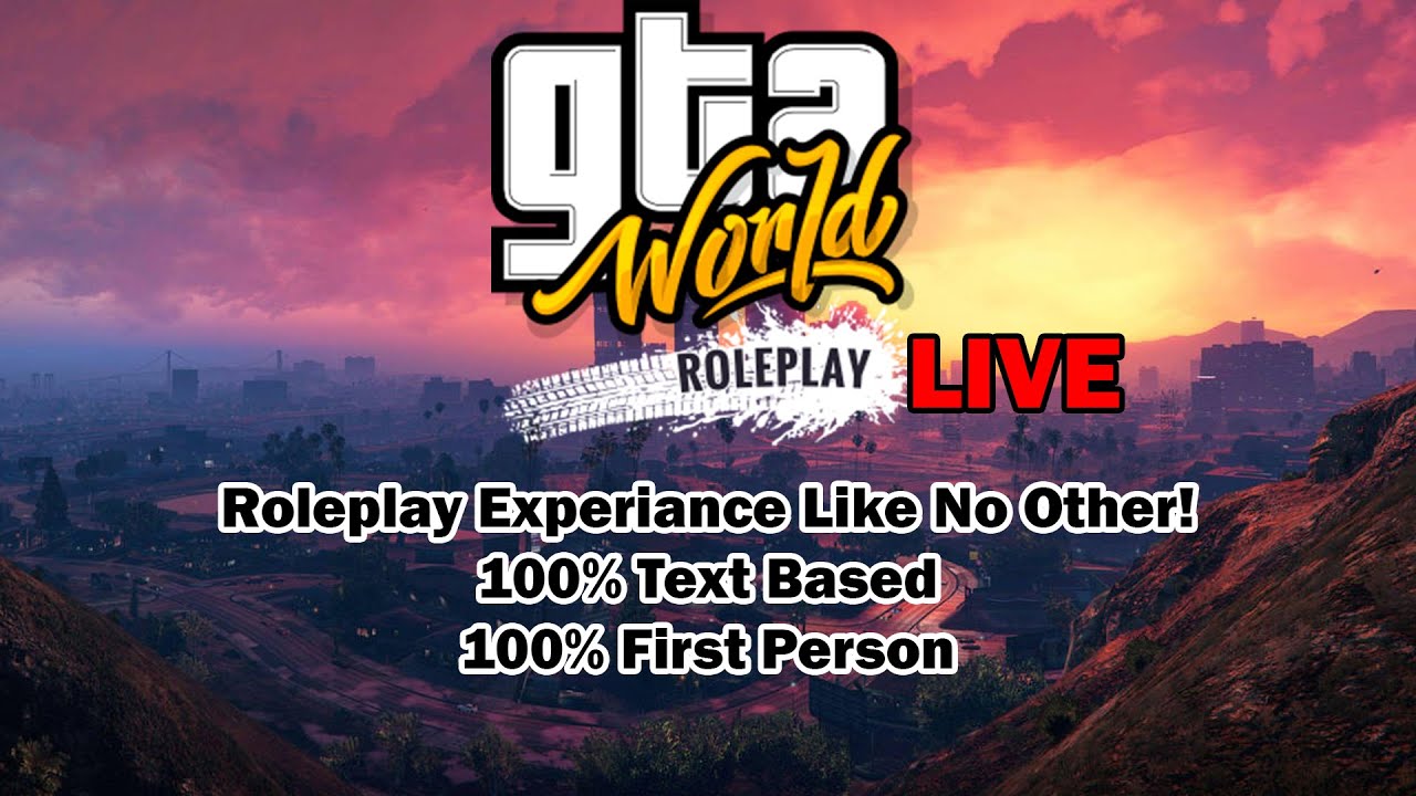 GTA World A Text Based RP - Create A Life With Me! - YouTube