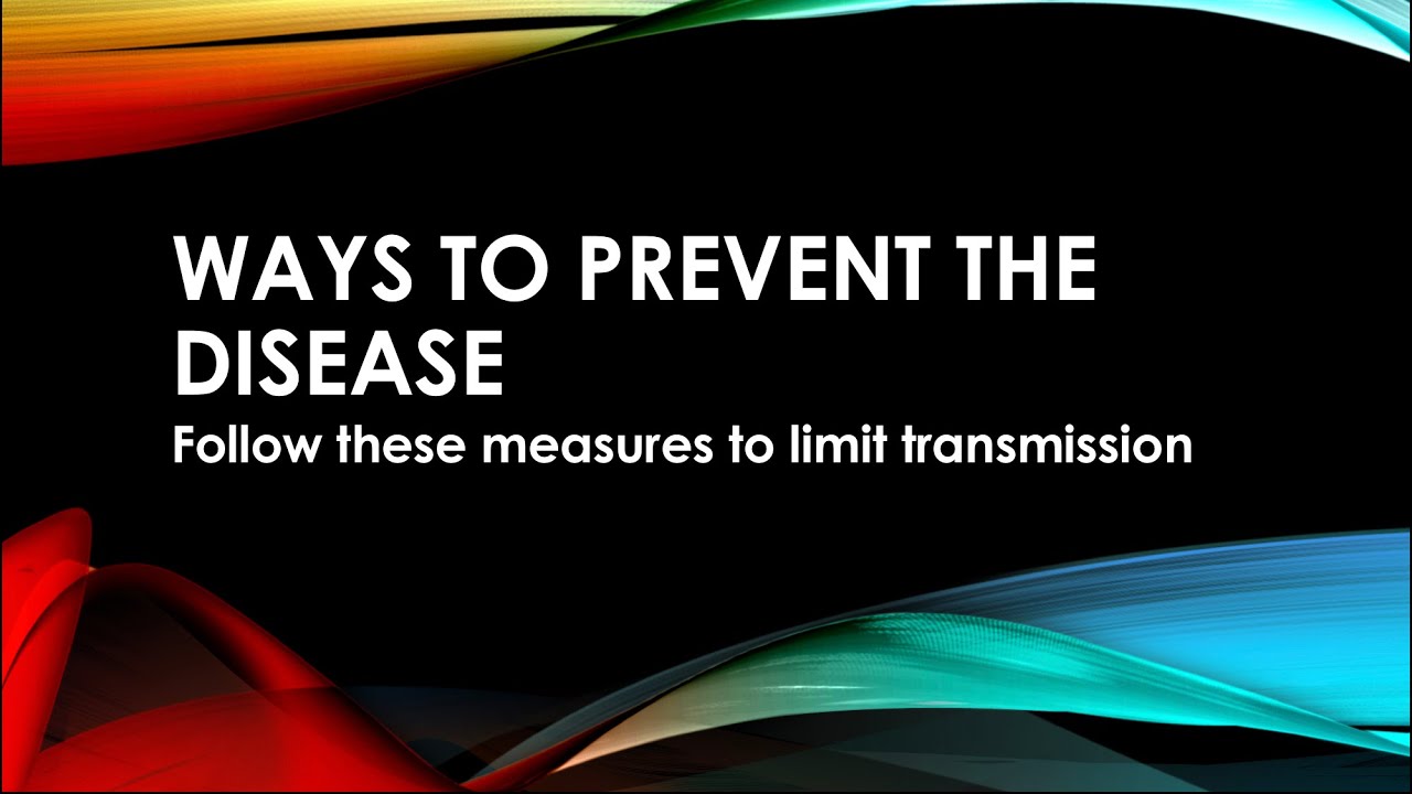 WAYS TO PREVENT TRANSMISSION - YouTube