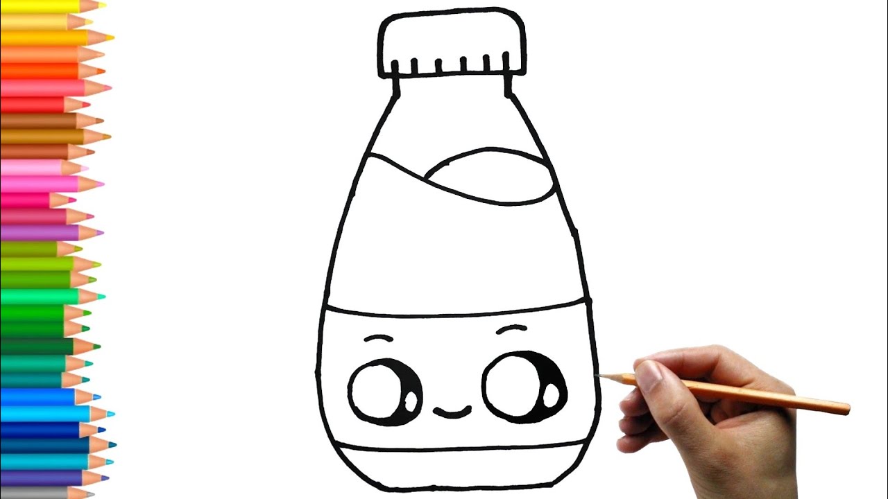 How to draw a Drinking soda very easy - YouTube