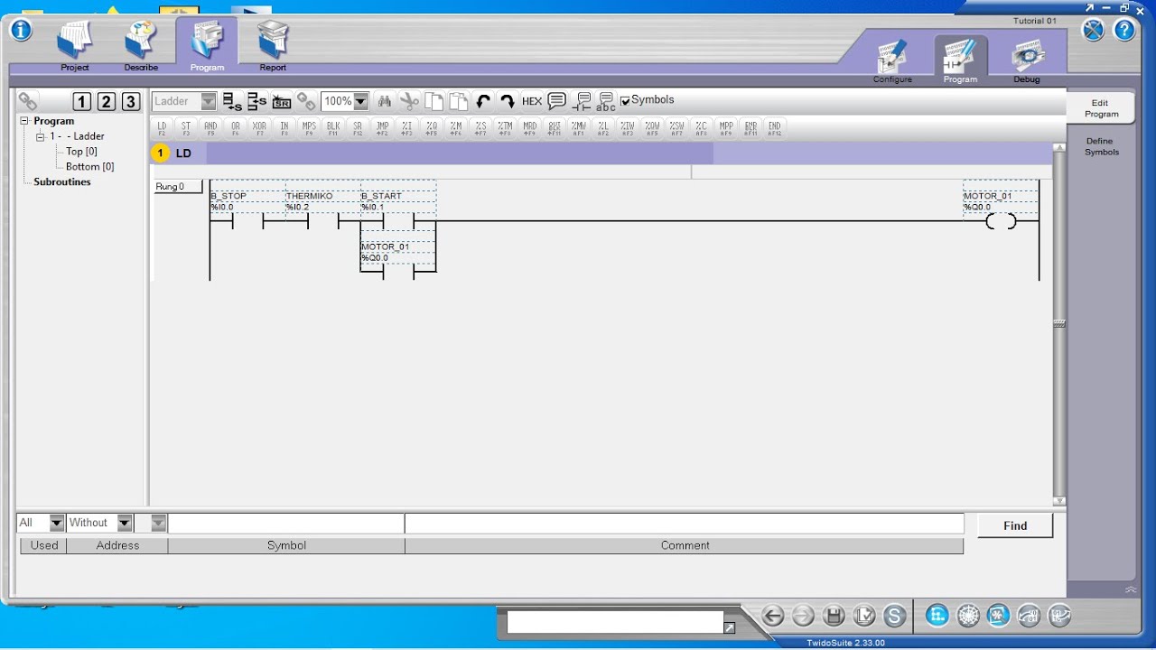 Tutorial 01 - Προγραμματισμός PLC με χρήση της γλώσσας Ladder - YouTube
