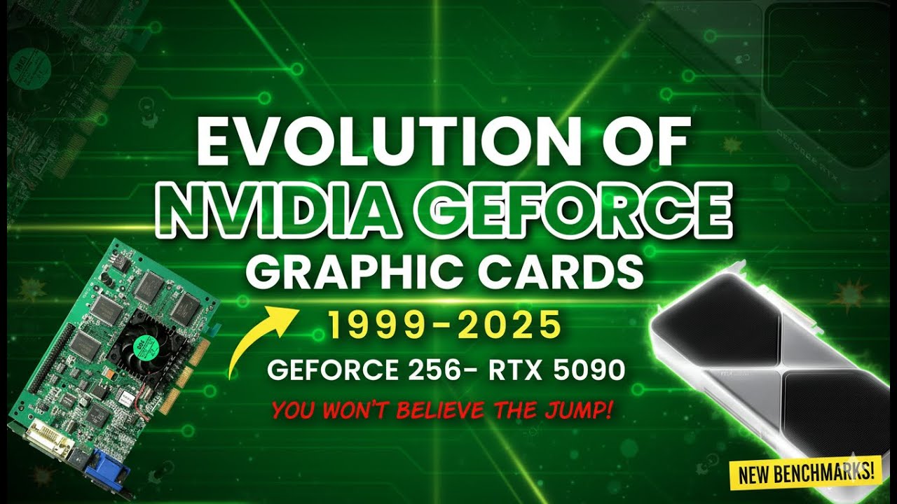 Evolution of Nvidia GeForce Graphics 1999-2025 (Geforce 256 to RTX 5090 ...