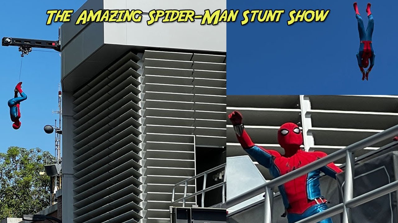 The Amazing Spider-Man Stunt Show at Avengers Campus - YouTube