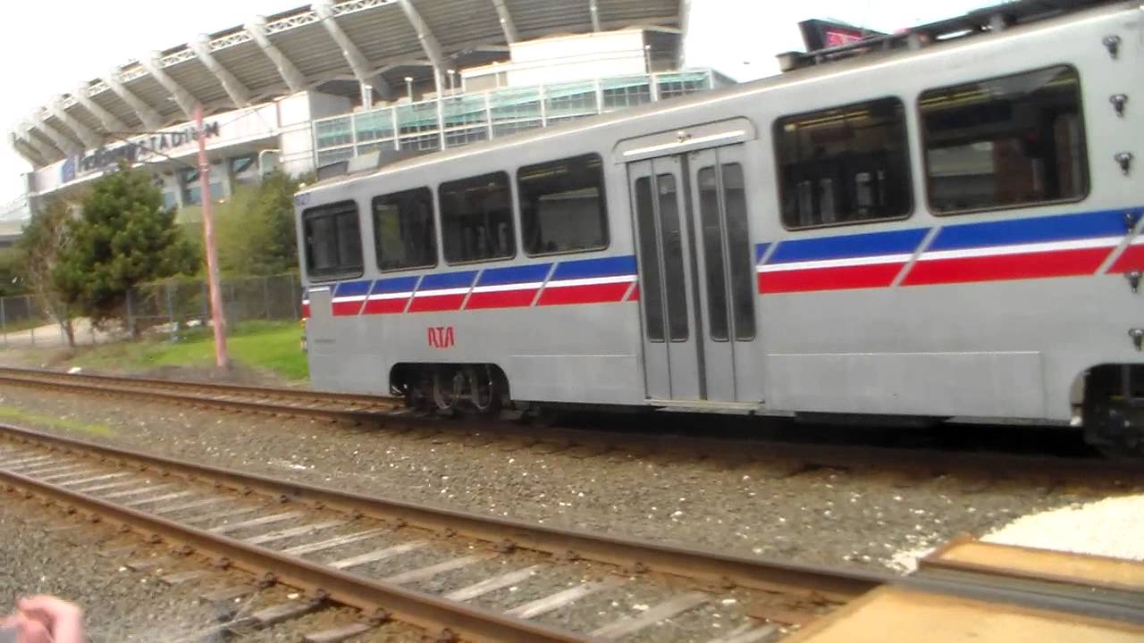 Foamer Foams over an RTA Light Rail Train - YouTube