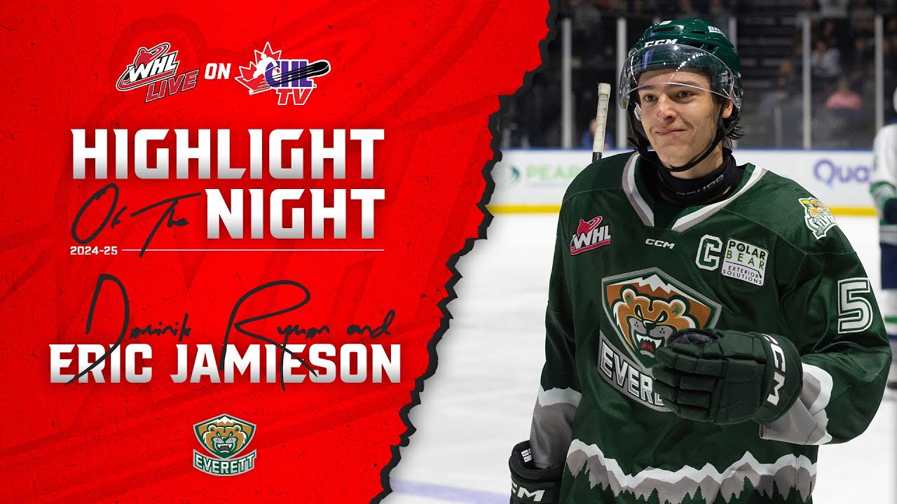 WHL Highlight of the Night - Rymon's Beautiful Setup to Jamieson - YouTube