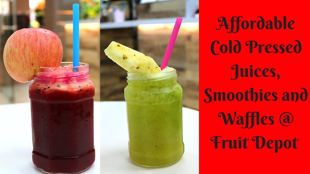 Delicious cold pressed juices, smoothies and waffles @ Fruit Depot ...