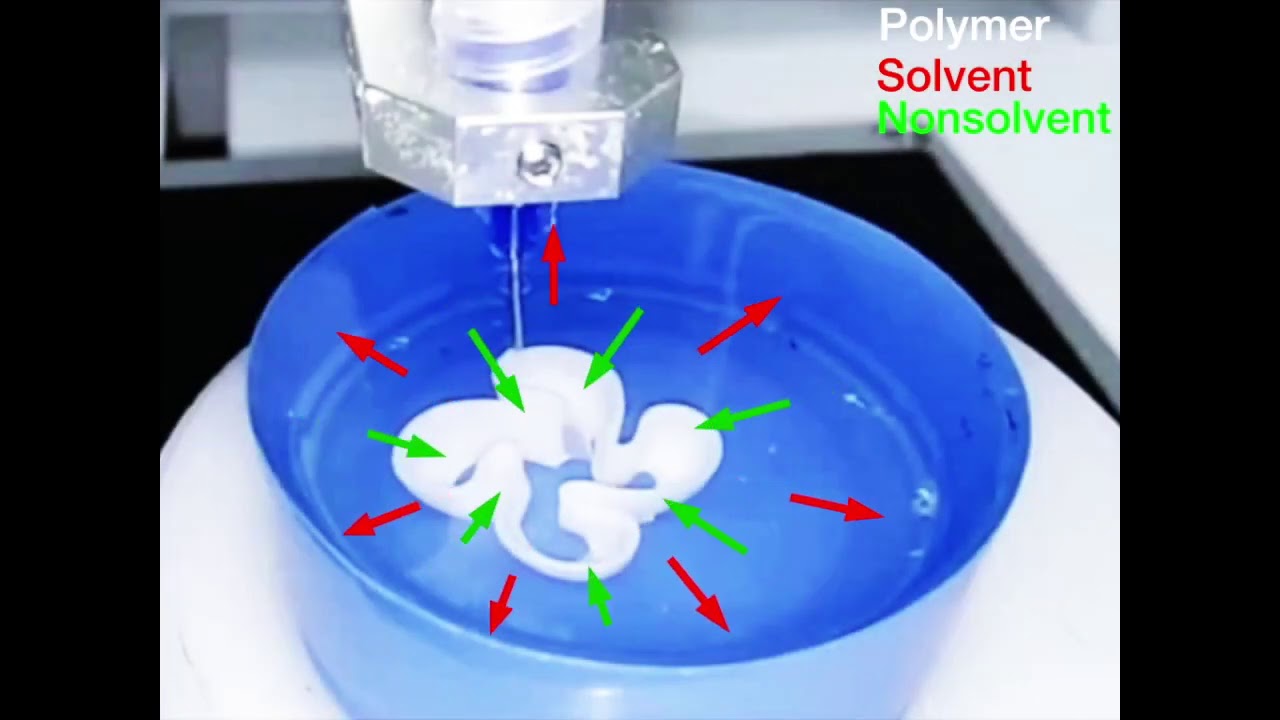 Immersion Precipitation 3D Printing - YouTube