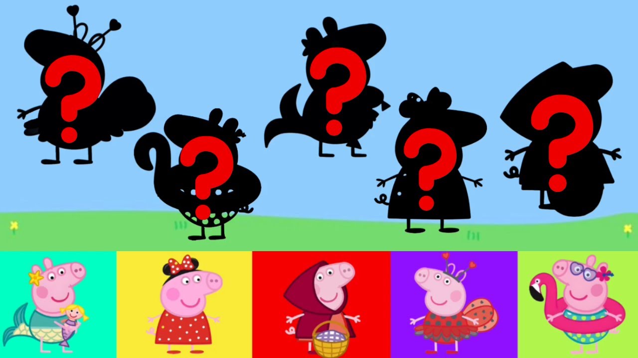 PEPPA PIG Wrong SHADOWS Puzzle | Wrong Heads - YouTube