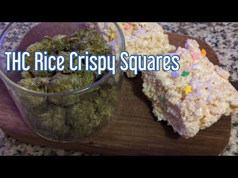 How to Make THC-Infused Rice Crispy Squares - Cannabis Edibles - YouTube