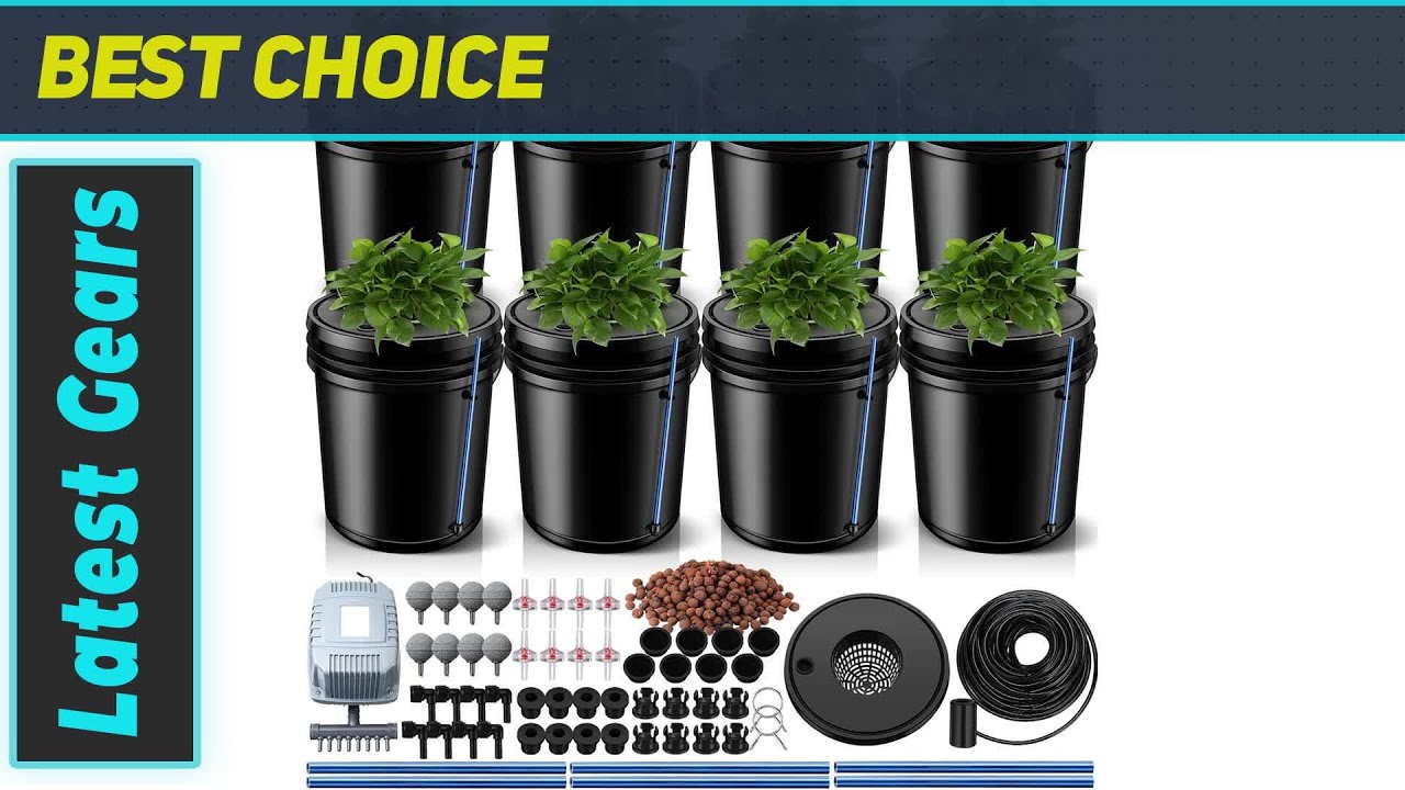 8 Buckets DWC System: Easiest Hydroponic Setup? - YouTube