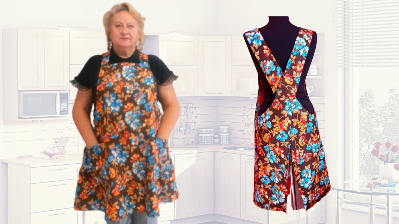 Japanese apron without ties is simple and easy - convenient, practical ...