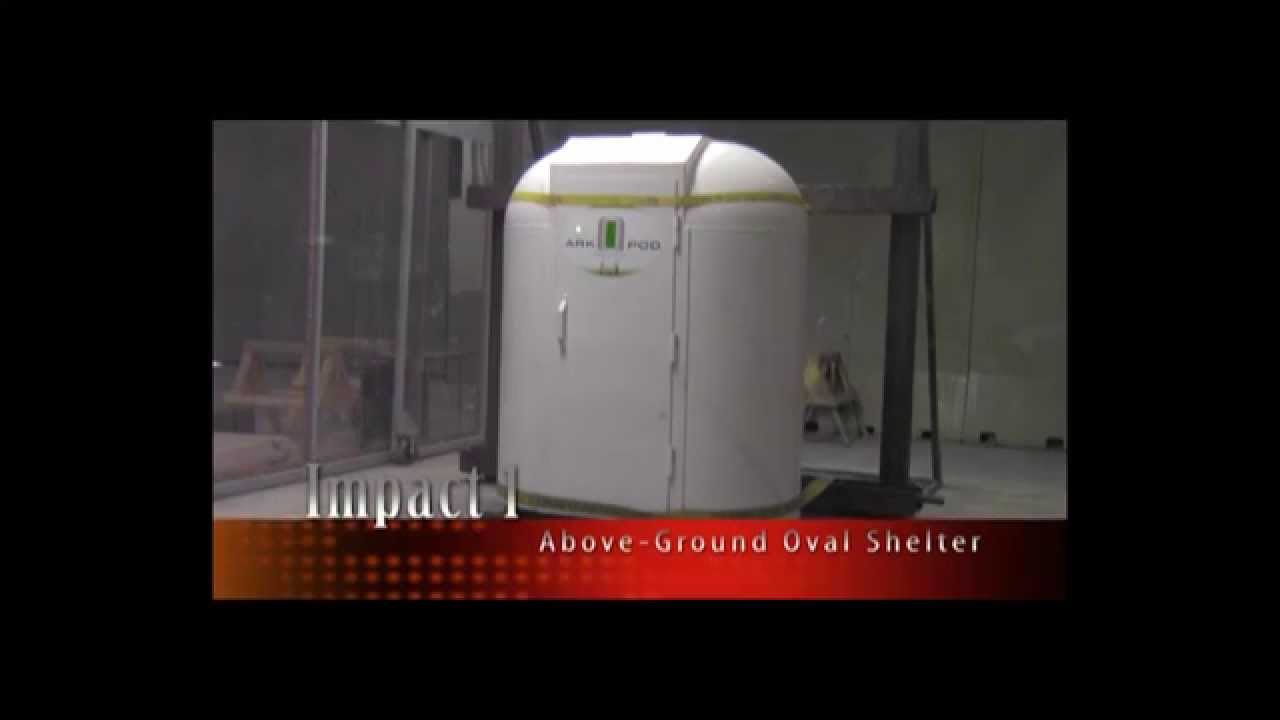 Ark-Pod storm shelter...impact test front - YouTube
