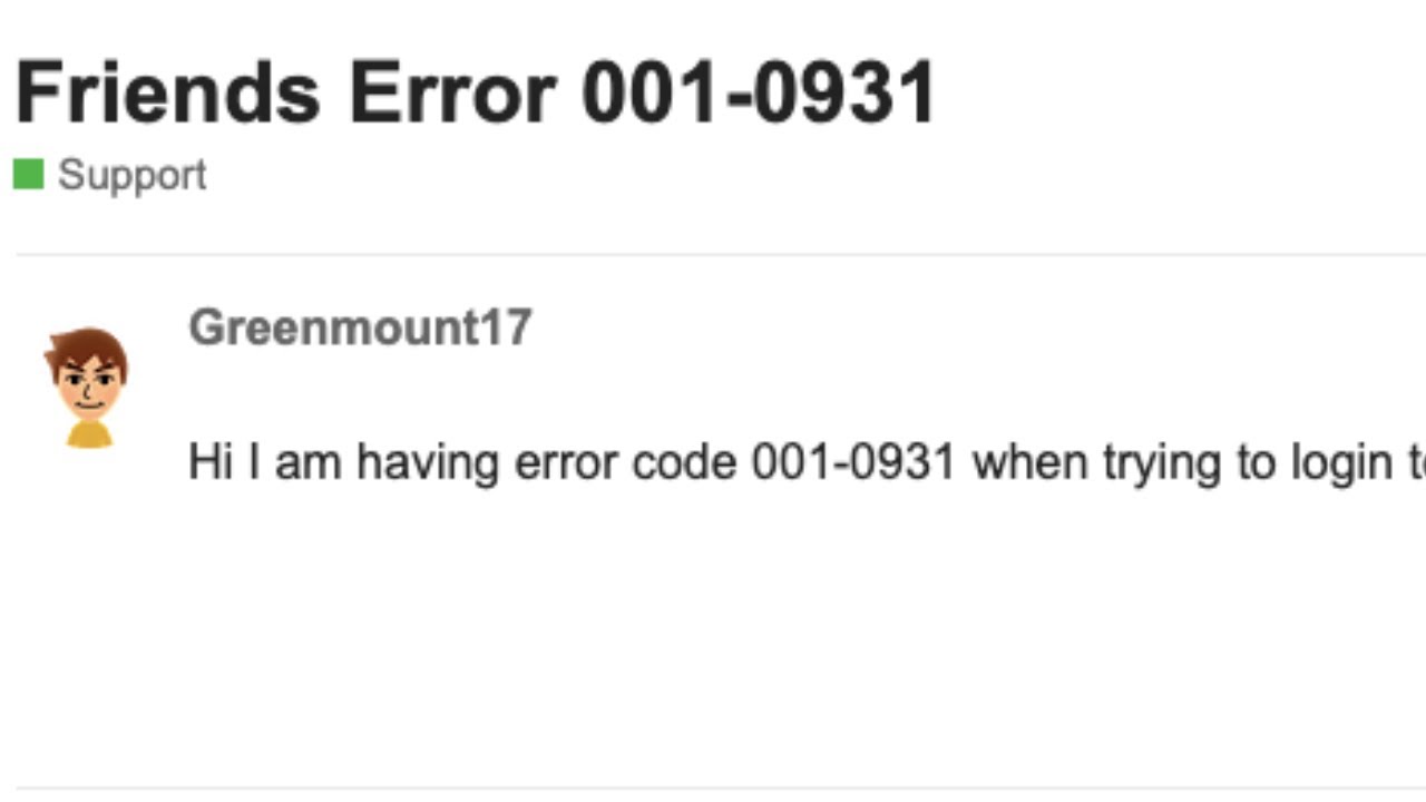 How To Resolve Pretendo Error code 001-0931? - YouTube
