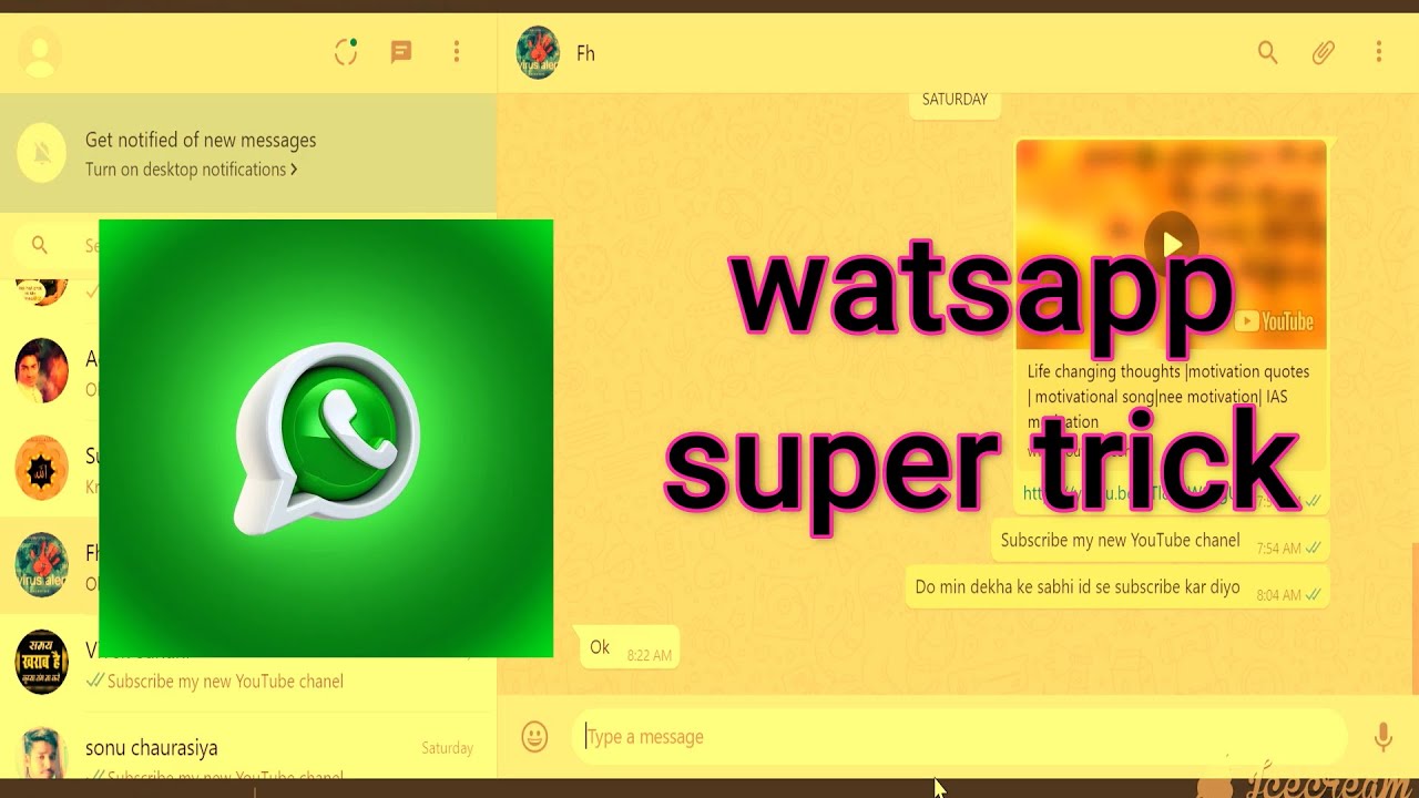 watsapp trick|watsapp font trick |watsapp tips - YouTube