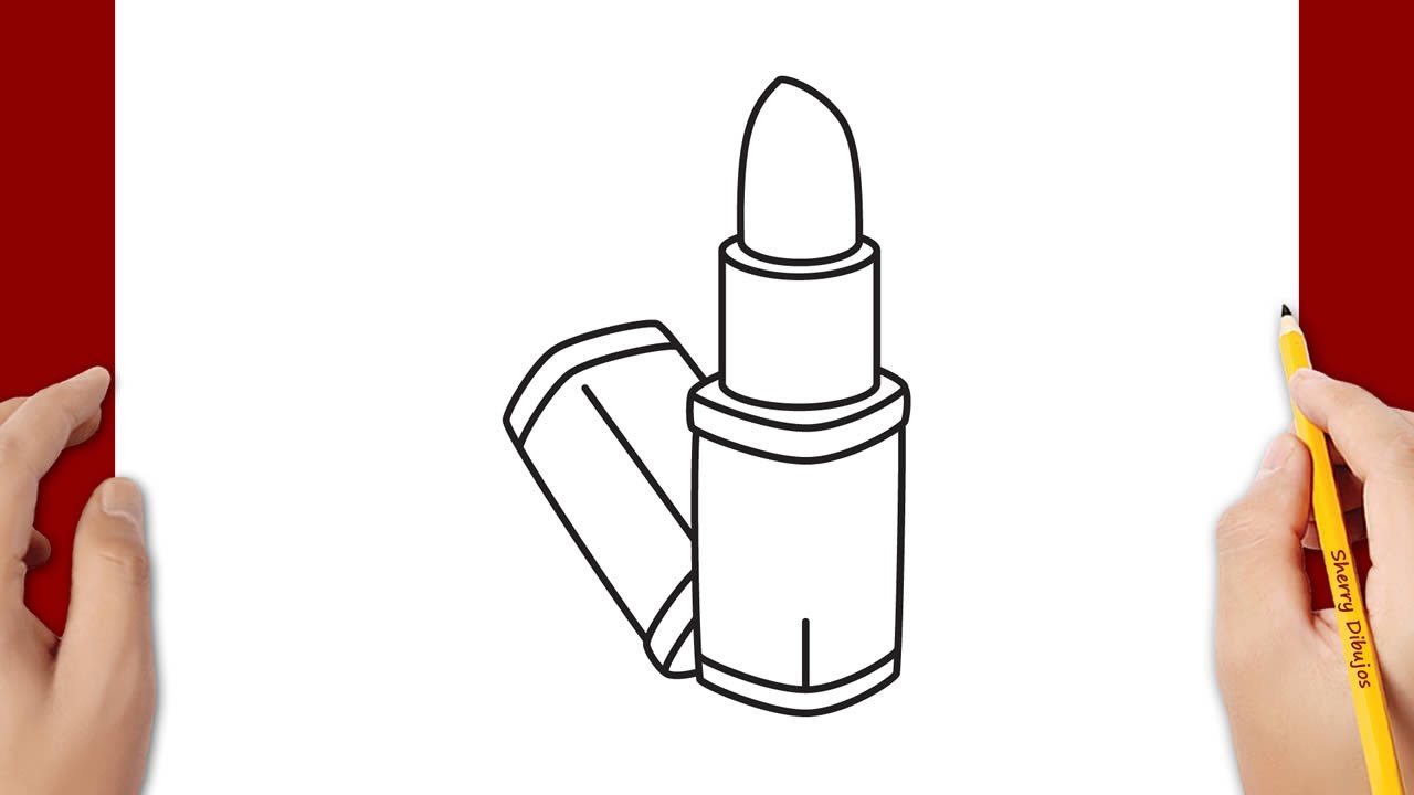 Cómo Dibujar Un Pintalabios Fácil | Dibujos Fáciles - YouTube
