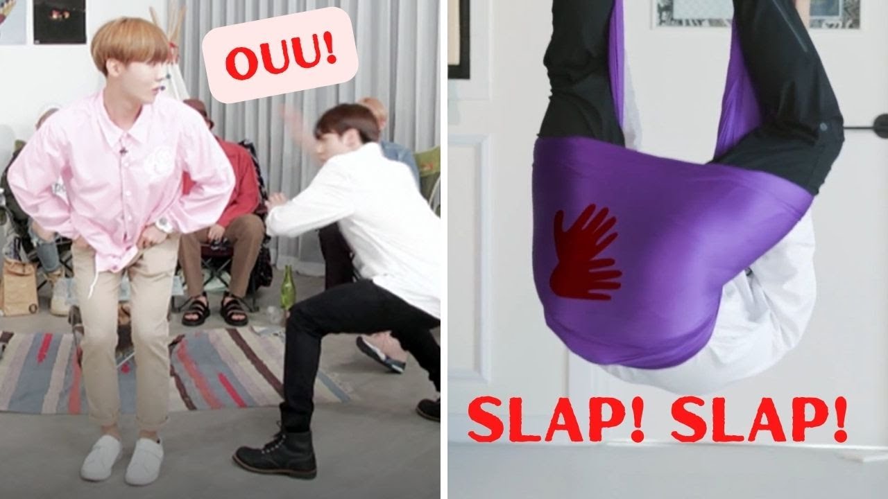Bts Getting Butt Spank From Jungkook Jk Butt Slap 2 Youtube